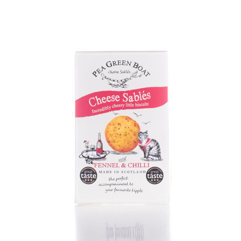 Pea Green Cheese Sables Fennel Chilli - Cowdray Estate